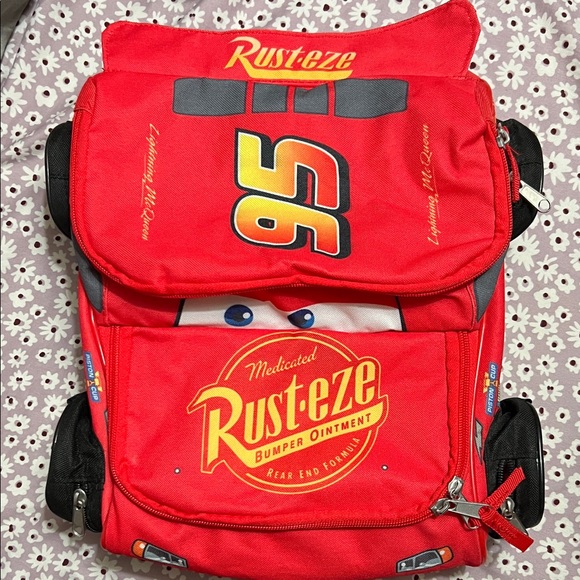 Disney | Accessories | Disney Pixar Cars Lightning Mcqueen Backpack ...